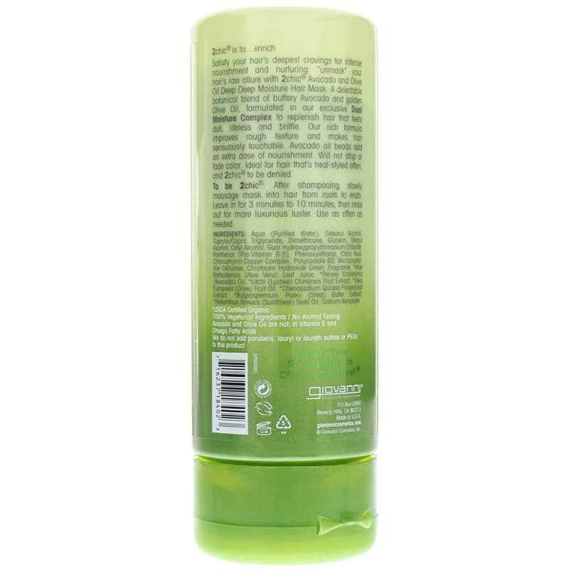 2 Chic Ultra-Moist Deep Moisture Hair Mask, Giovanni – Professional ...