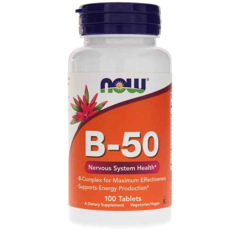 B-50 Tablets, NOW Foods – Professional Supplement Center