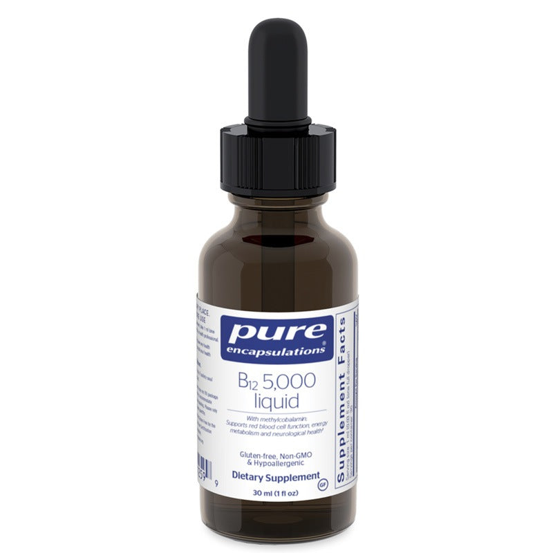 B12 5000 Liquid, Pure Encapsulations – Professional Supplement Center