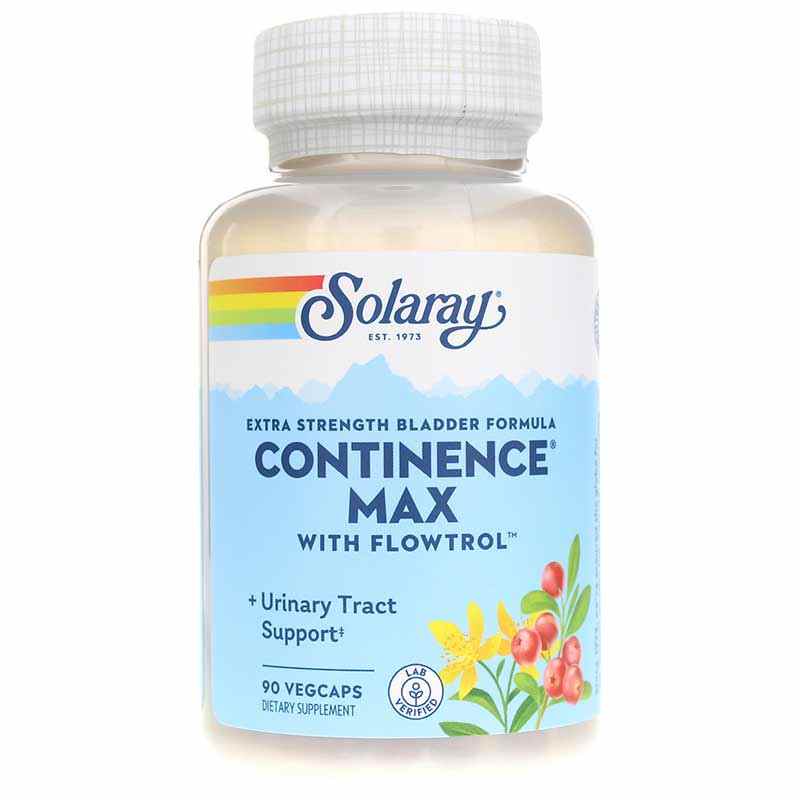 Continence Max with Flowtrol, Extra Strength Formula, Solaray ...