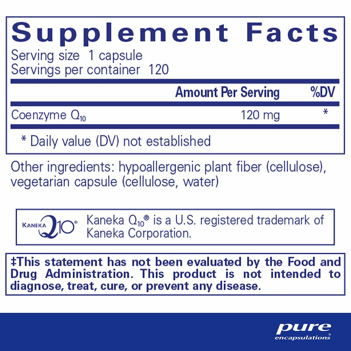 CoQ10 120 Mg, Pure Encapsulations – Professional Supplement Center