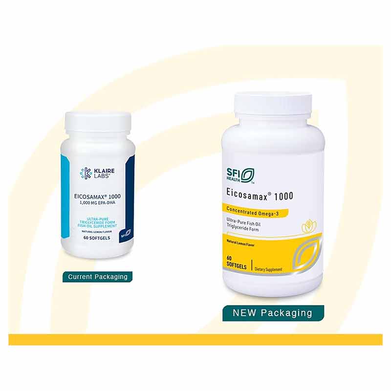 Eicosamax 1000 Fish Oil, Klaire Labs – Professional Supplement Center