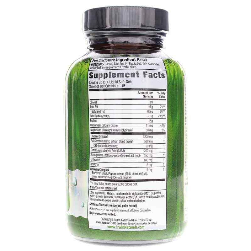Extra Strength CBD + Power to Sleep, Irwin Naturals – Professional ...