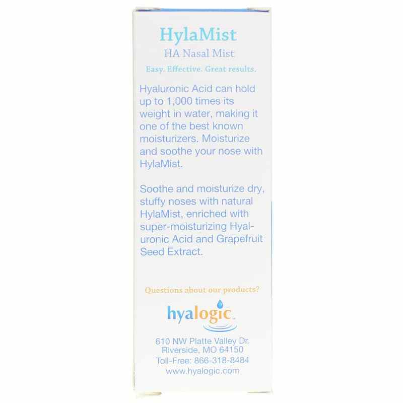 HylaMist HA Nasal Mist for Dry Nose, Hyalogic – Professional Supplement ...