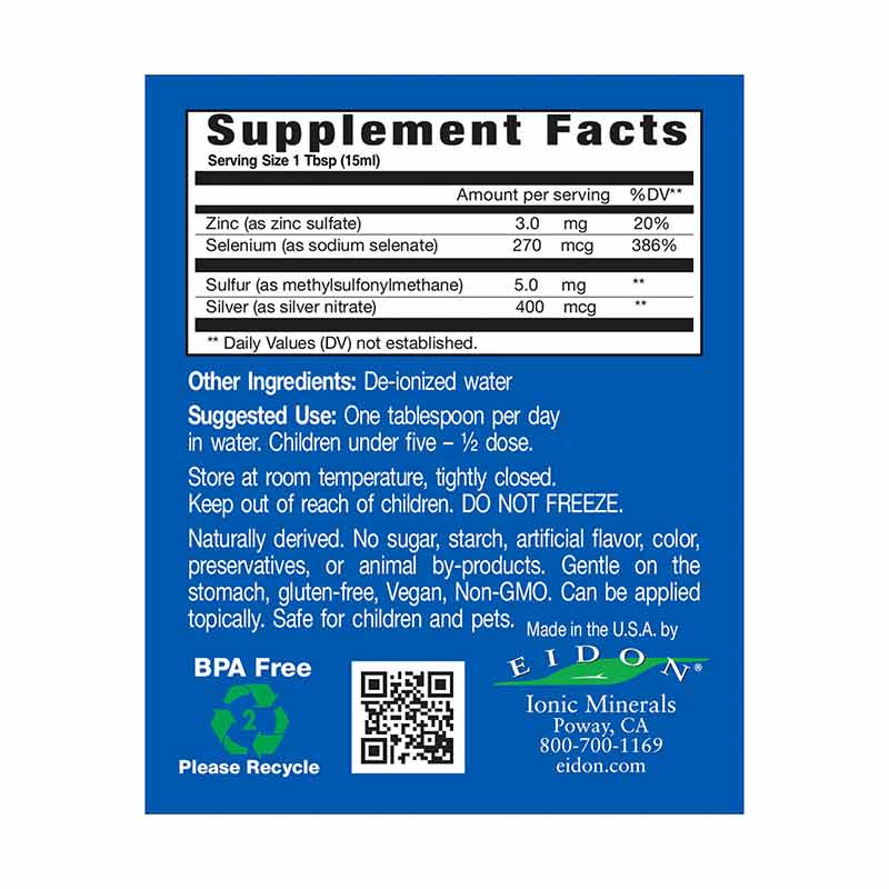 Immune Support, Eidon Ionic Minerals – Professional Supplement Center