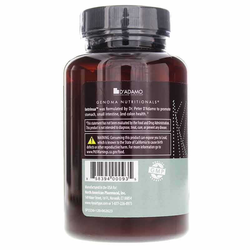 Intrinsa, D Adamo Personalized Nutrition – Professional Supplement Center