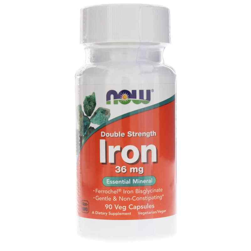 Iron 36 Mg Double Strength, NOW Foods – Professional Supplement Center