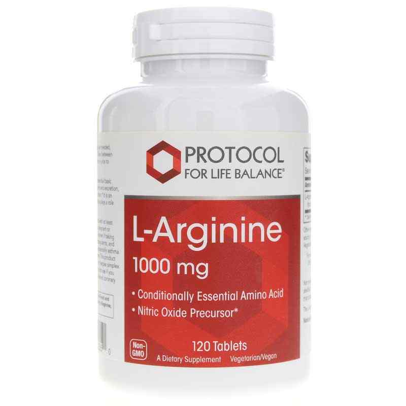 L-Arginine 1000 Mg, Protocol For Life Balance – Professional Supplement ...