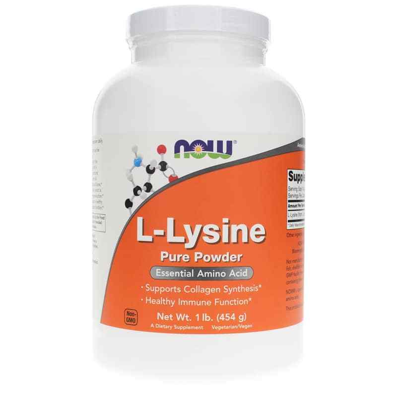 L-Lysine Pure Powder, NOW Foods – Professional Supplement Center