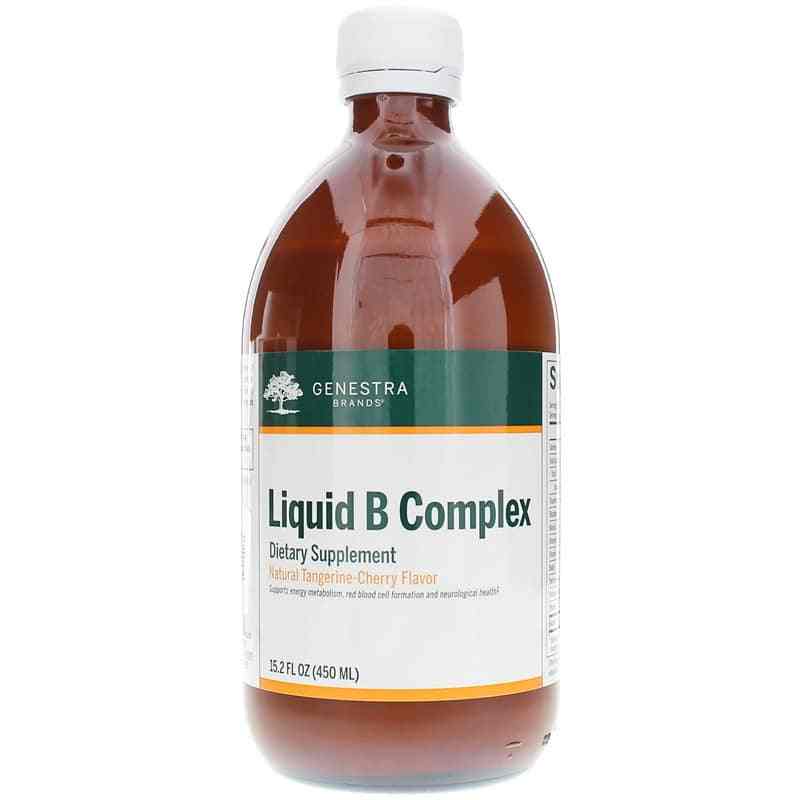 Liquid B Complex Tangerine-Cherry Flavor, Genestra – Professional ...