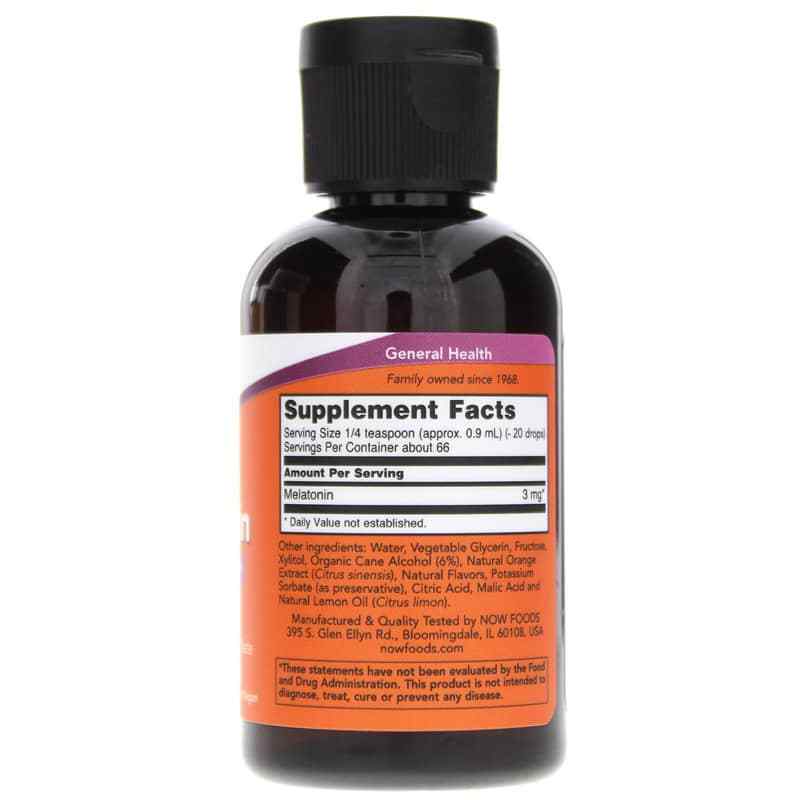 Liquid Melatonin, NOW Foods – Professional Supplement Center