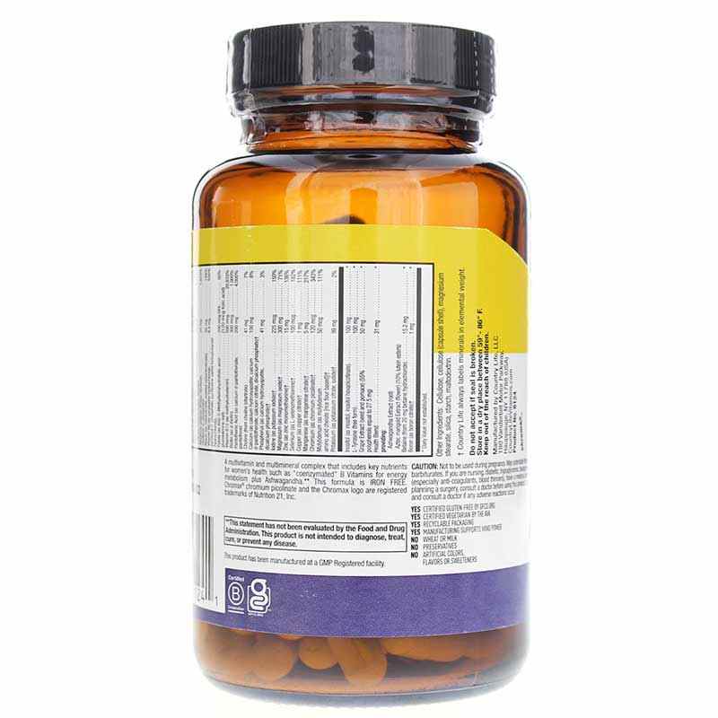 Max For Women Iron Free, Country Life – Professional Supplement Center