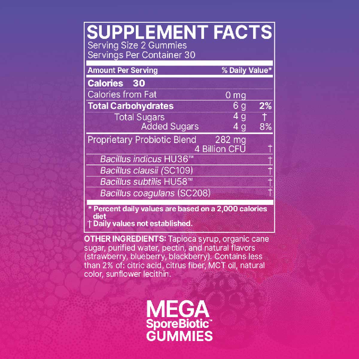 Mega SporeBiotic Gummies, by Microbiome Labs – Professional Supplement ...