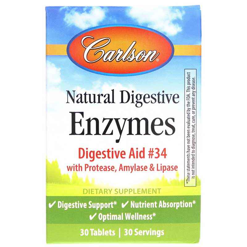 Natural Digestive Enzymes, Carlson Labs – Professional Supplement Center