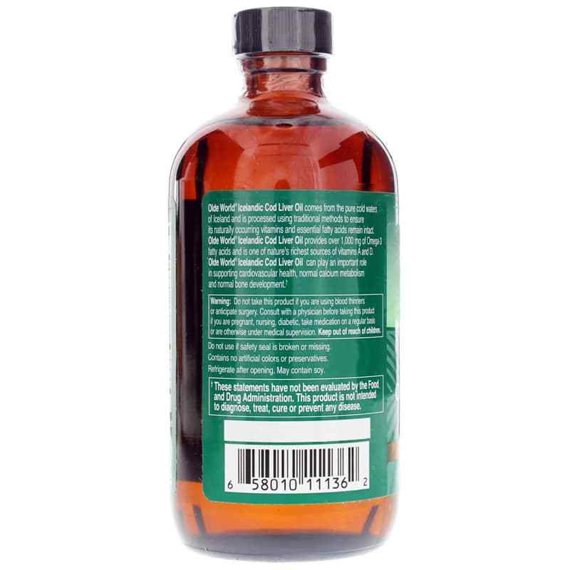 Olde World Icelandic Cod Liver Oil Lemon Mint, Garden of Life ...