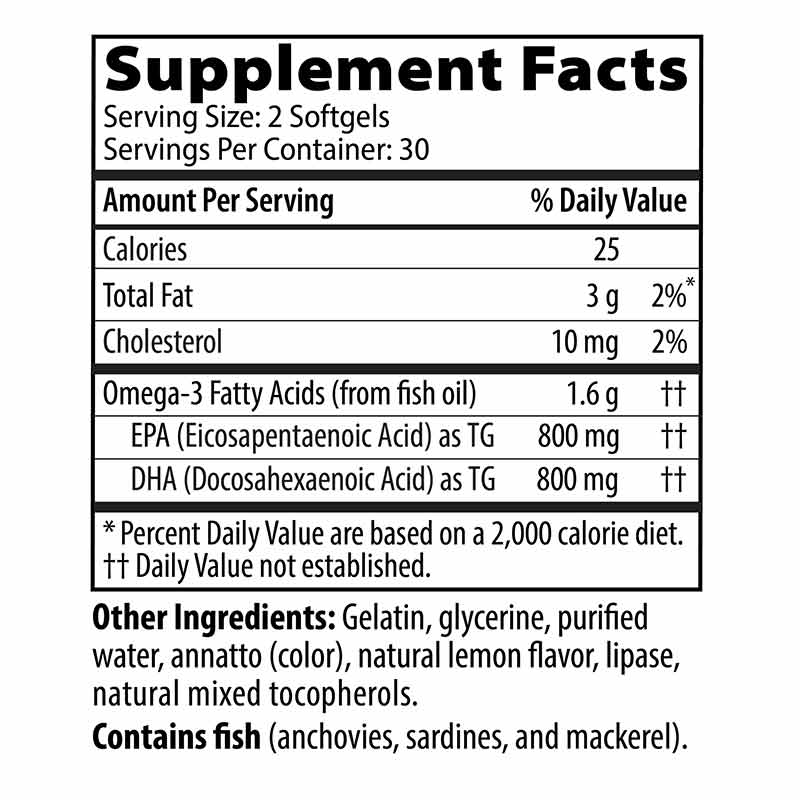 OmegaCell 1600 TG, Neurobiologix – Professional Supplement Center