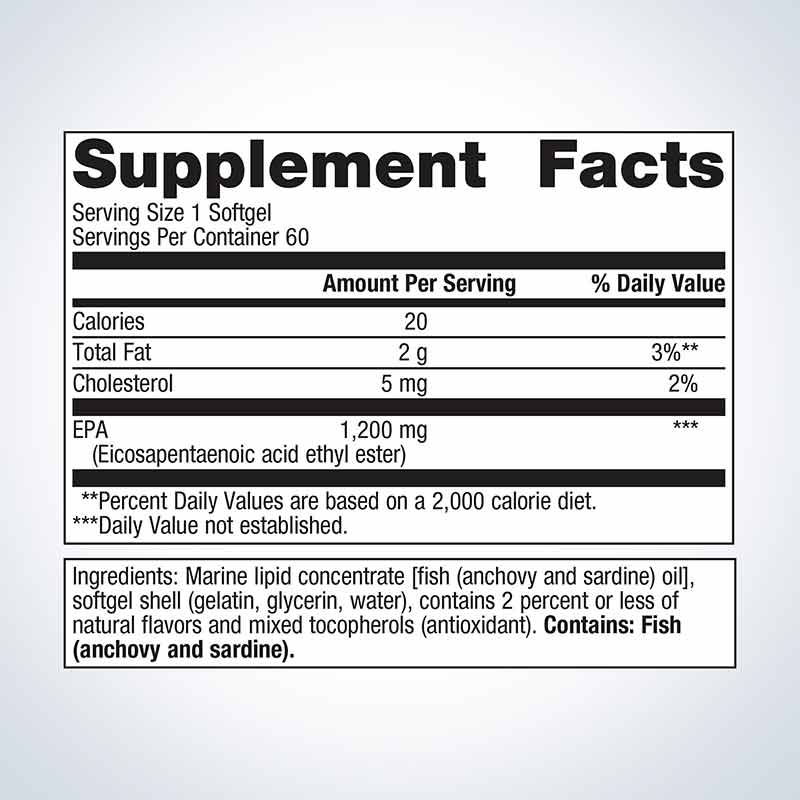 OmegaGenics Fish Oil EPA 1200 mg, Metagenics – Professional Supplement ...
