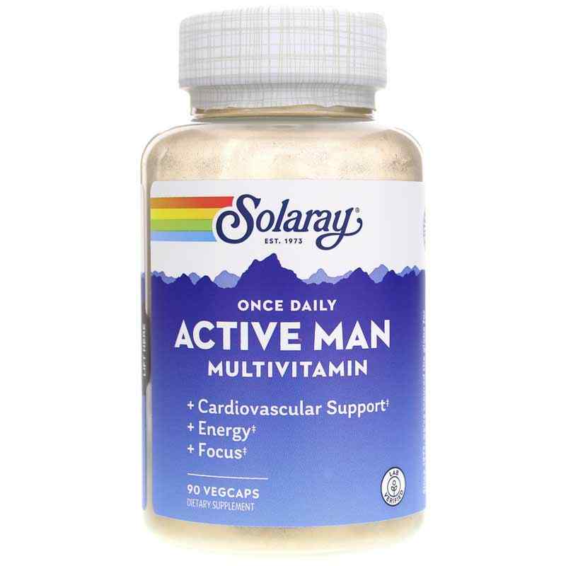 Once Daily Active Man Multivitamin, Solaray – Professional Supplement ...