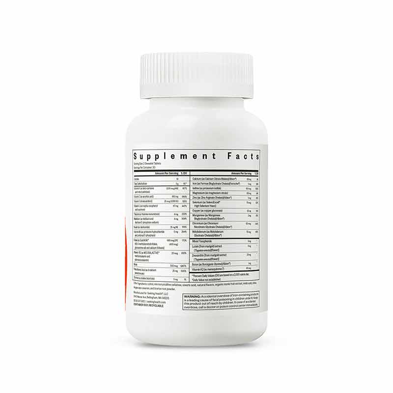Optimal Multivitamin Chewable, 60 Chewable Tablets, by Seeking Health ...