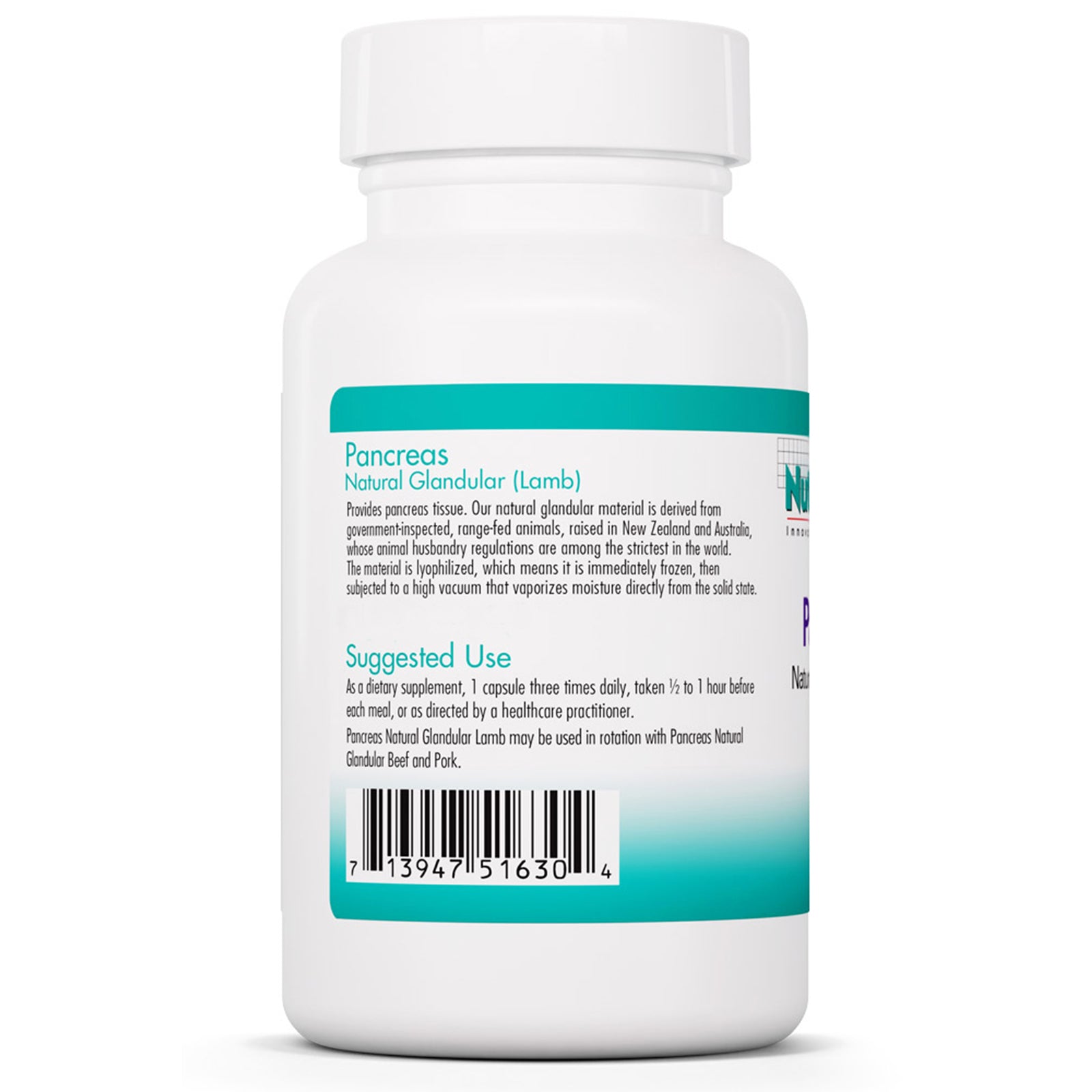 Pancreas Natural Glandular (Lamb), Nutricology – Professional ...