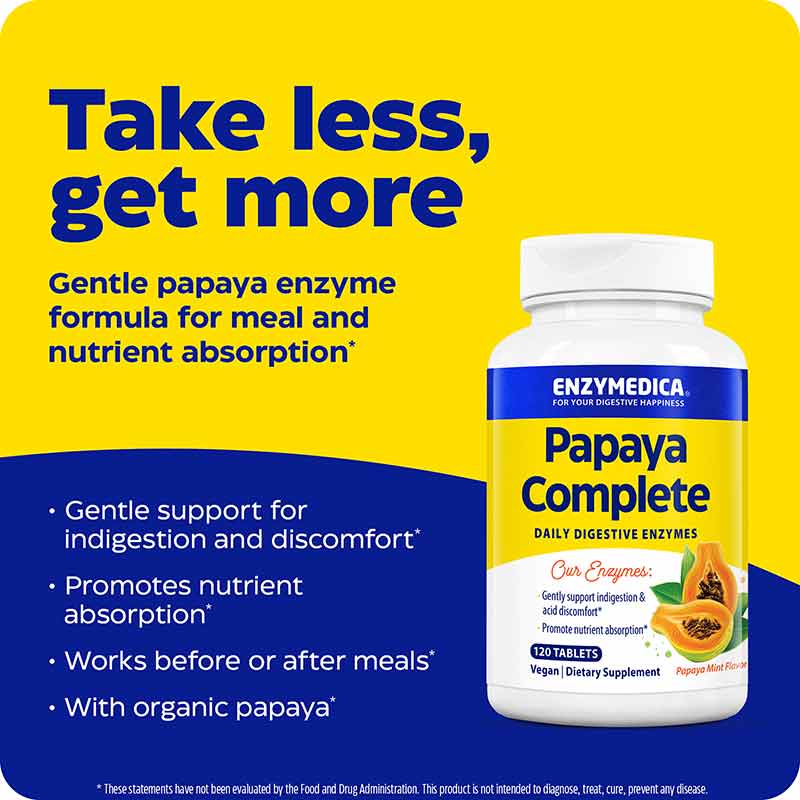 Papaya Complete, Enzymedica – Professional Supplement Center