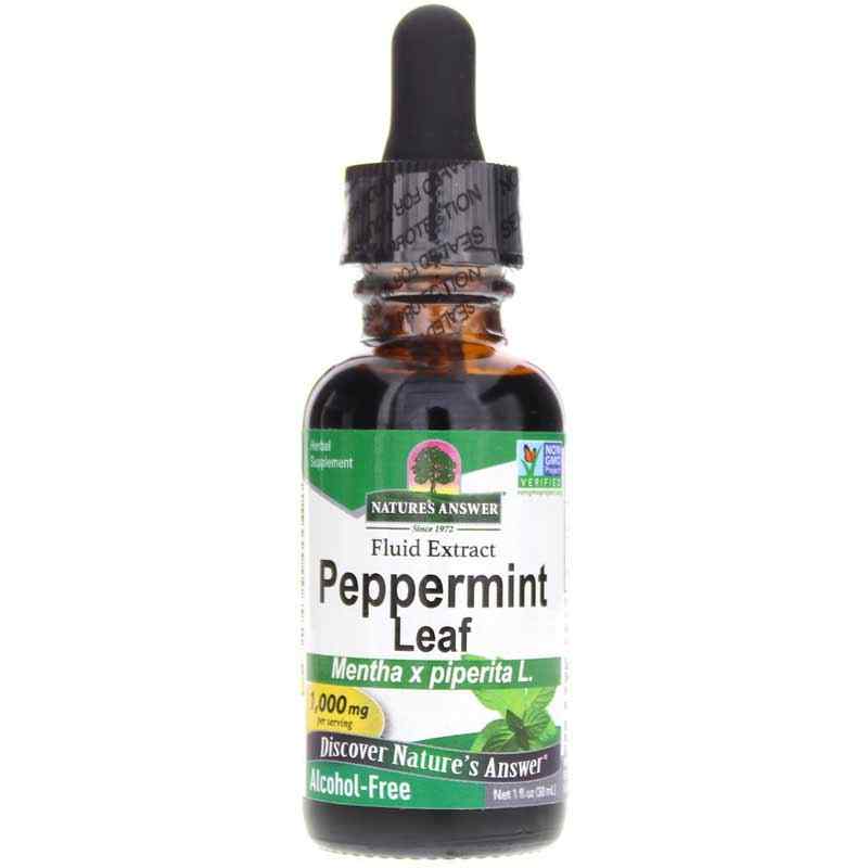 Peppermint Leaf Extract Alcohol-Free, Natures Answer – Professional ...