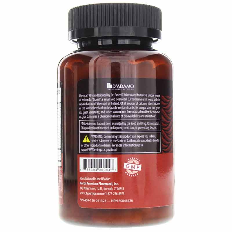 Phytocal Multimineral Type O, D Adamo Personalized Nutrition ...