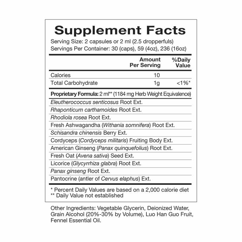 Power Adapt Liquid, Natura Health Products – Professional Supplement Center