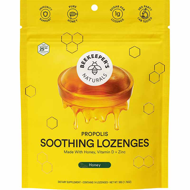 Propolis Soothing Lozenges, Beekeeper's Naturals – Professional ...