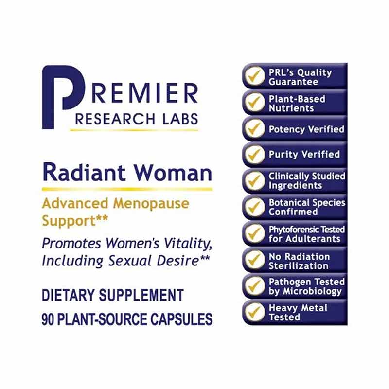 Radiant Woman, Premier Research Labs – Professional Supplement Center