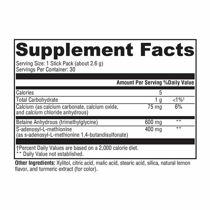 SAMe & TMG Lemon Flavor, Xymogen – Professional Supplement Center