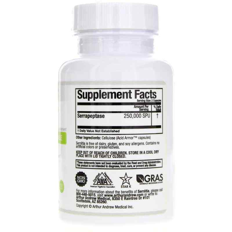 Serretia Pure Serrapeptase, Arthur Andrew Medical – Professional ...
