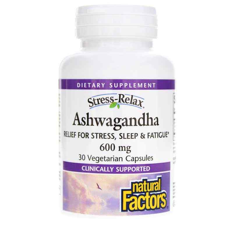 Stress-Relax Ashwagandha, Natural Factors – Professional Supplement Center