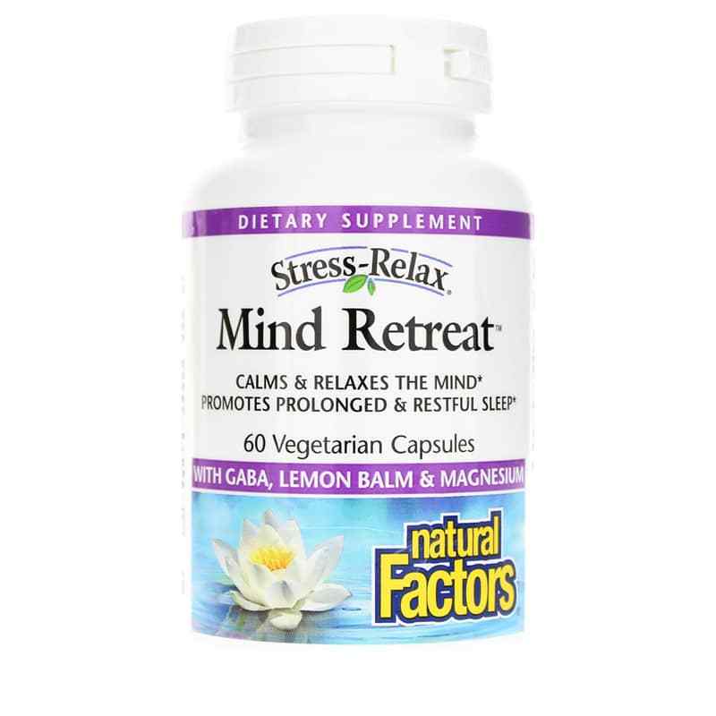 Stress-Relax Mind Retreat, 60 Veg Capsules, by Natural Factors ...