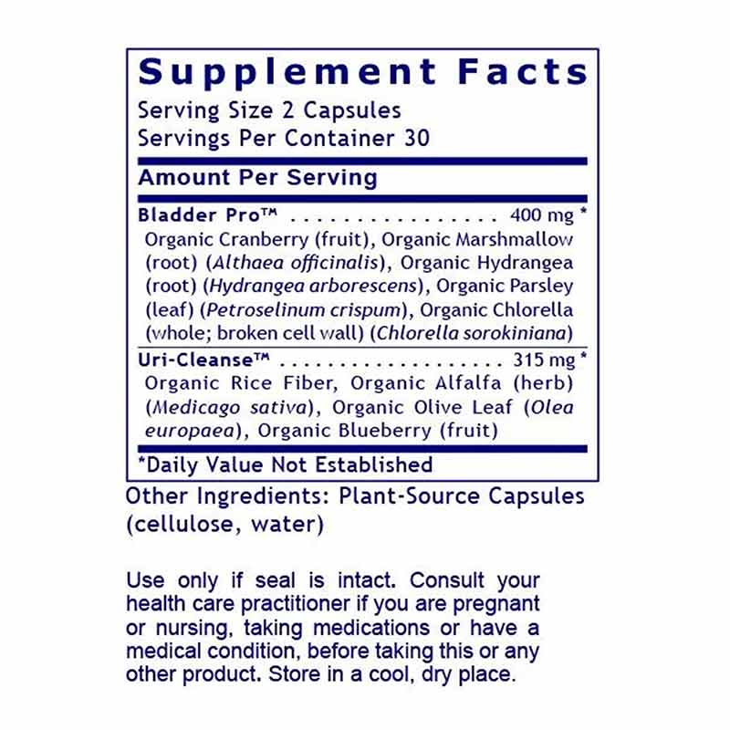 UriVen Bladder Support, Premier Research Labs – Professional Supplement ...