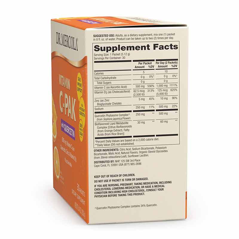 Vitamin C-PAK with Quercetin, Dr. Mercola – Professional Supplement Center