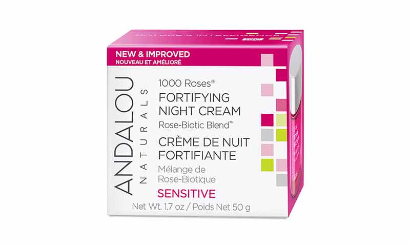 1000 Roses Fortifying Night Cream, Rose-Biotic Blend, Andalou Naturals