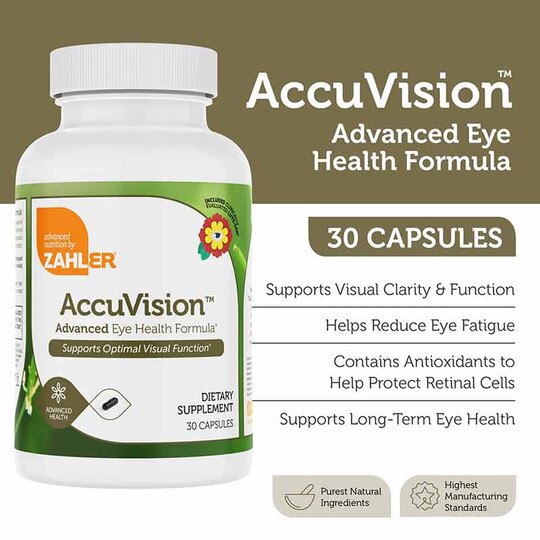 AccuVision Advanced Eye Health, Zahler