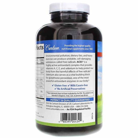 ACES Vitamins A, C, E + Selenium, Carlson Labs