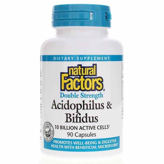 Acidophilus & Bifidus Double Strength 10 Billion, Natural Factors