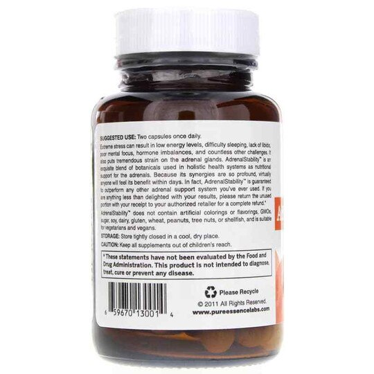 Adrenal Stability, Pure Essence Labs