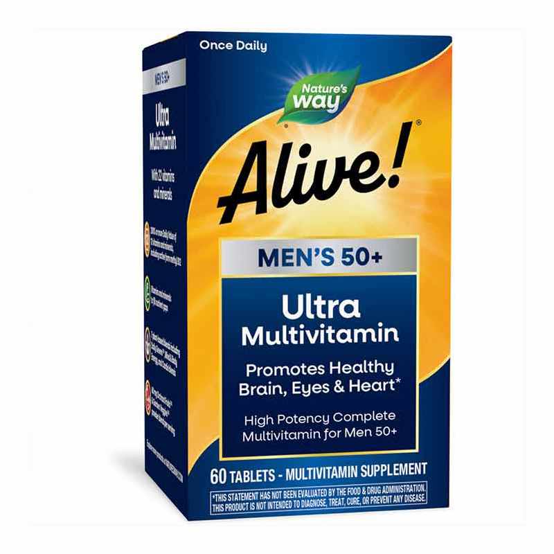 Alive Once Daily Men's 50+ Ultra Potency Multi, Natures Way