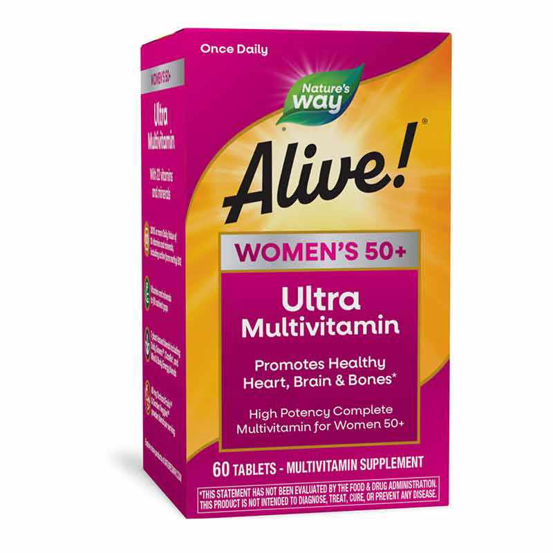 Alive Once Daily Women's 50+ Ultra Potency Multi, Natures Way