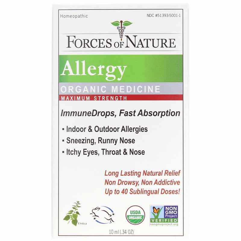 Allergy Organic Maximum Strength, Forces Of Nature