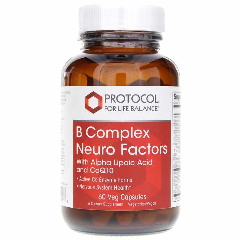B Complex Neuro Factors with ALA & CoQ10, Protocol For Life Balance