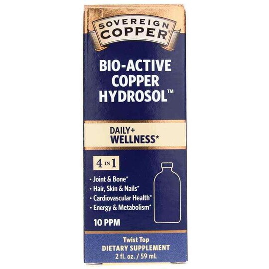 Bio-Active Copper Hydrosol, Sovereign Silver