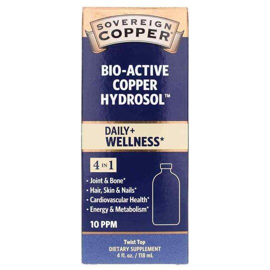 Bio-Active Copper Hydrosol, Sovereign Silver