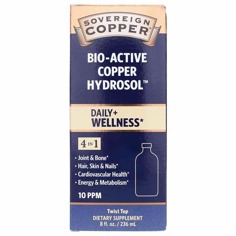 Bio-Active Copper Hydrosol, Sovereign Silver