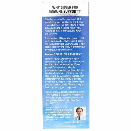 Bio-Active Silver Dropper, Sovereign Silver