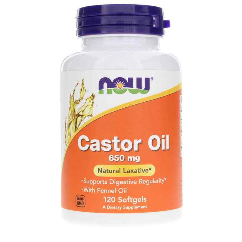 Castor Oil 650 Mg, NOW Foods